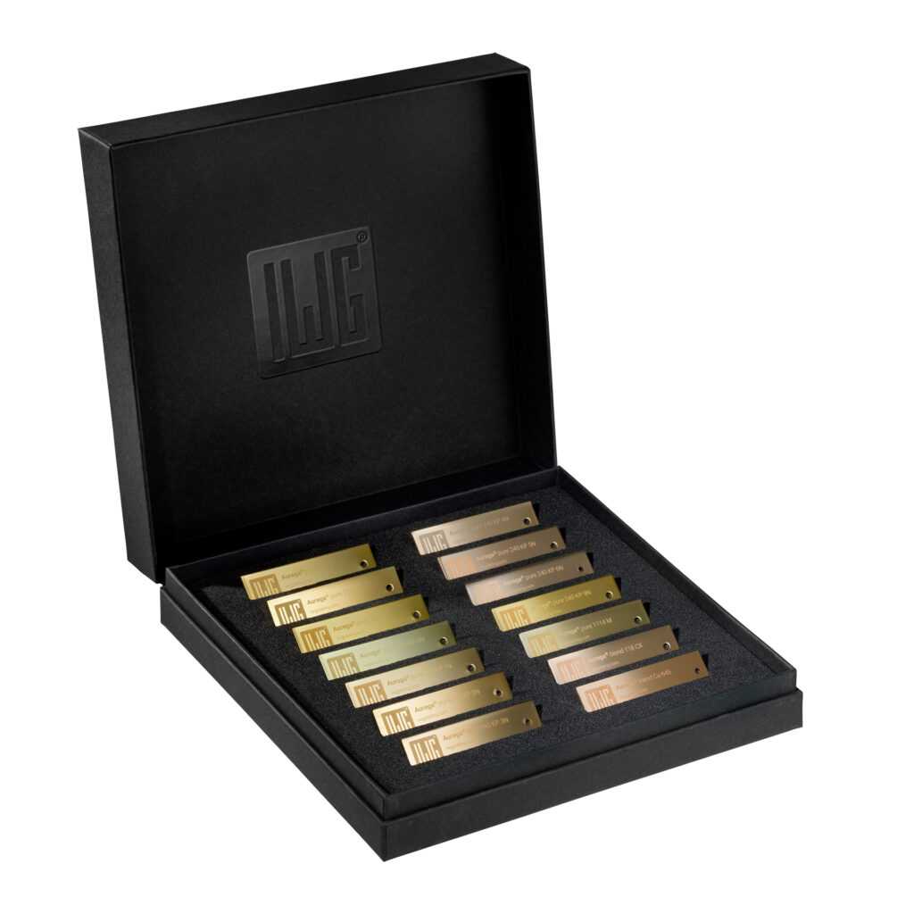 Colour sample box - Gold